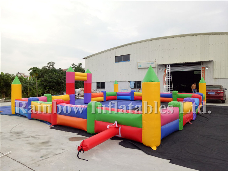 RB20024-2（10.2x8m） Inflatable Outdoor Bouncer Outdoor Playground Fence ...