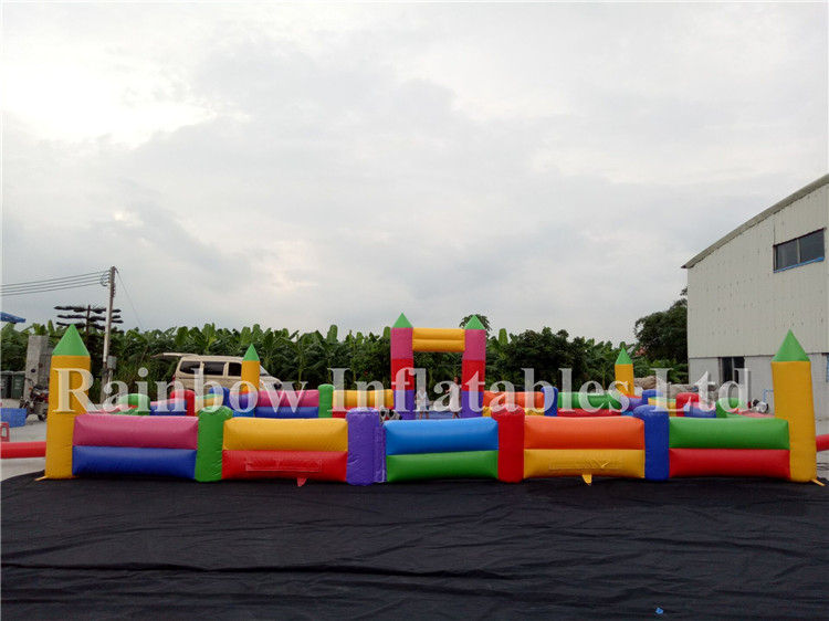 RB20024-2（10.2x8m） Inflatable Outdoor Bouncer Outdoor Playground Fence ...