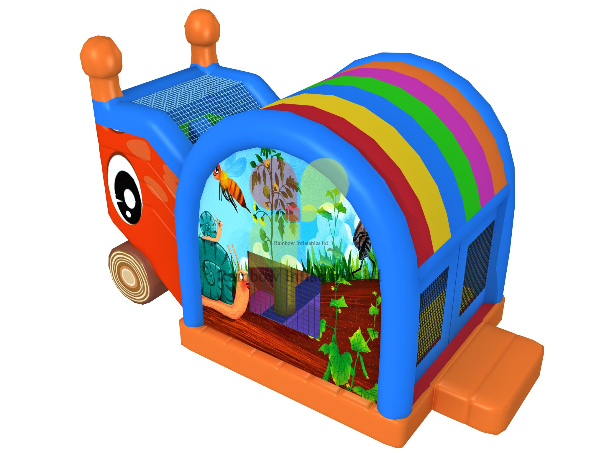 commercial inflatable combo snail animal theme combo for kids from ...