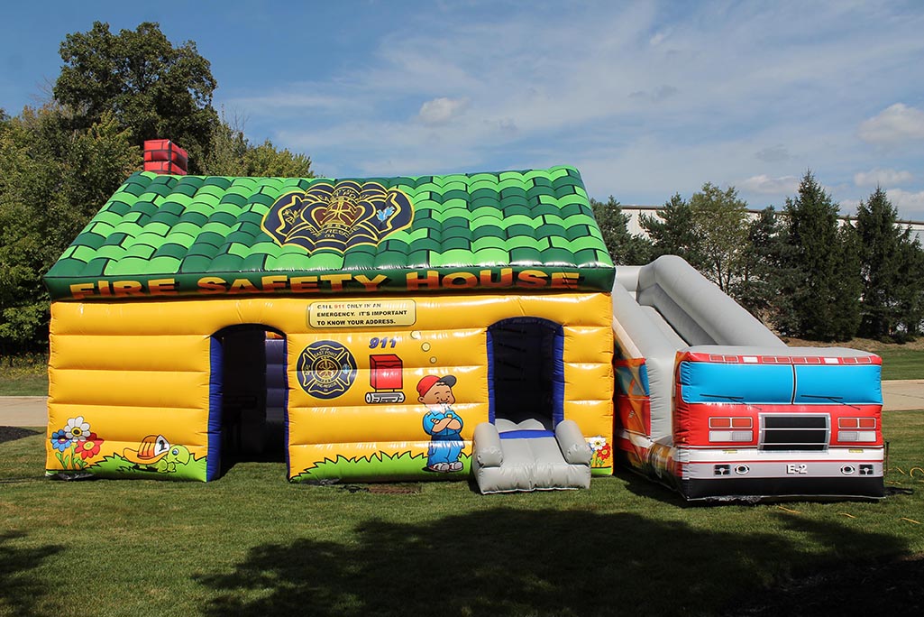 Inflatable Fire safety education house - Rainbow Inflatables ltd
